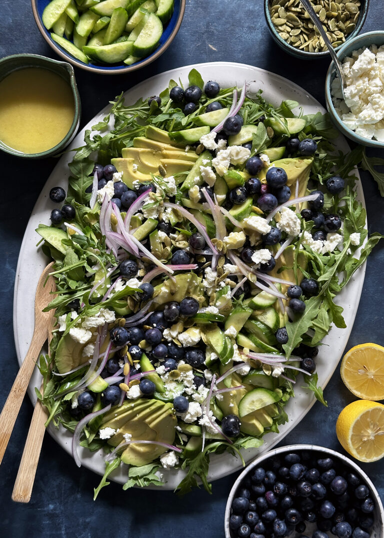 BEST Blueberry Salad with Avocado, Perfect for Summer - The Delicious Life