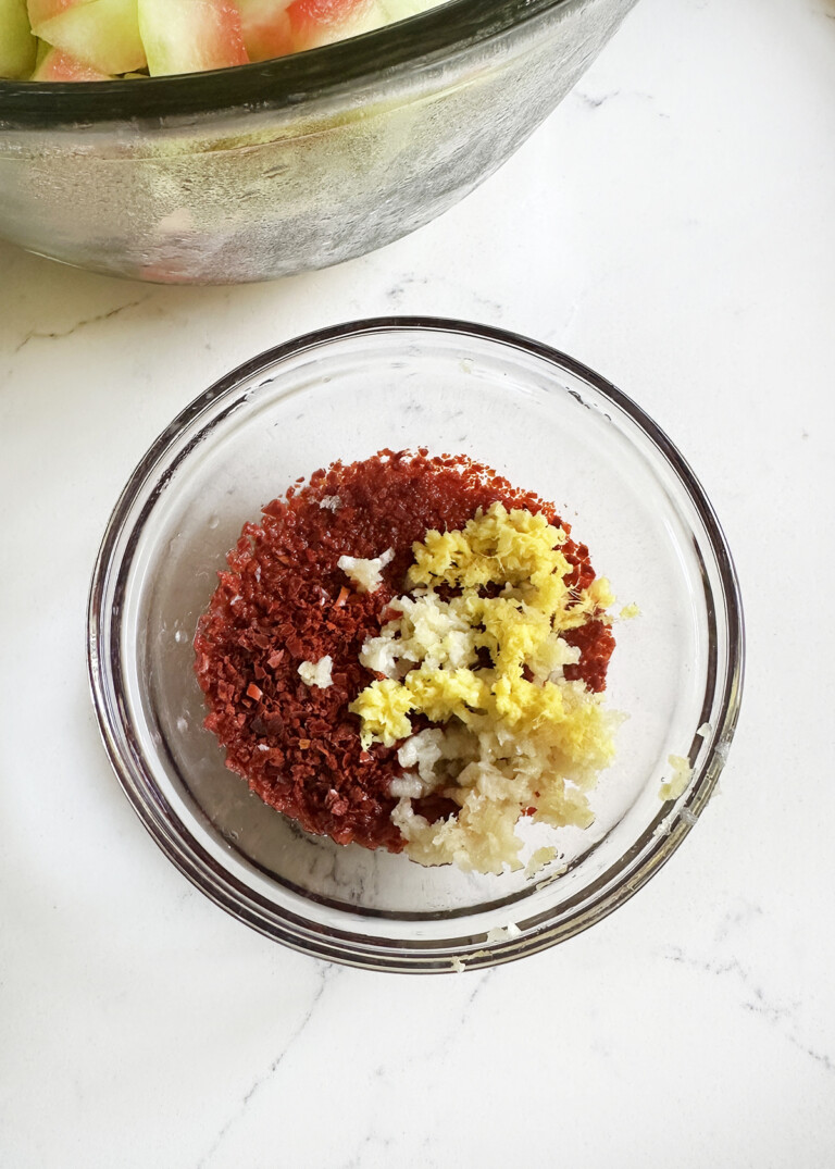 Watermelon Rind Kimchi, the Best Way to Use the Rind - The Delicious Life